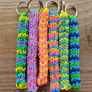 Stretchy Rubber Band Key Chains - Etsy