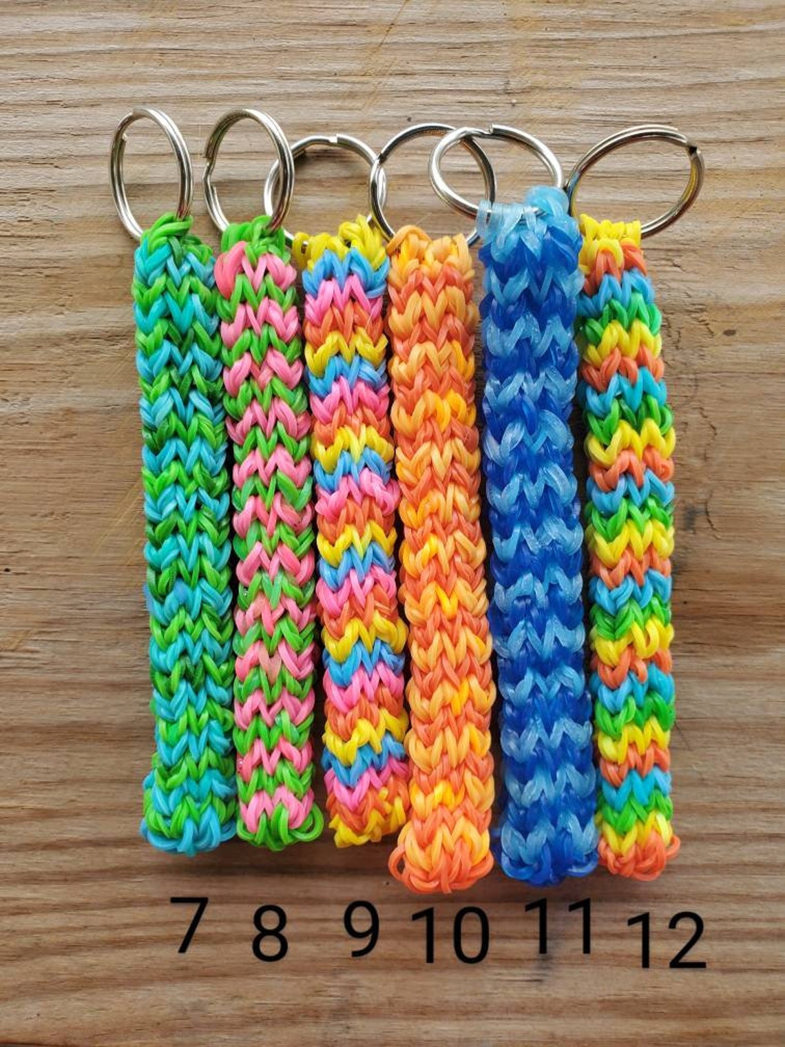 Stretchy Rubber Band Key Chains - Etsy