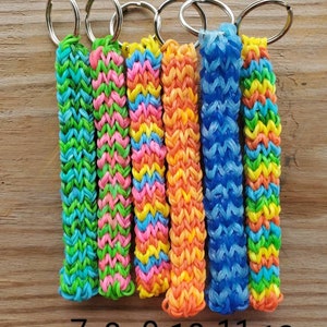 Stretchy Rubber Band Key Chains - Etsy