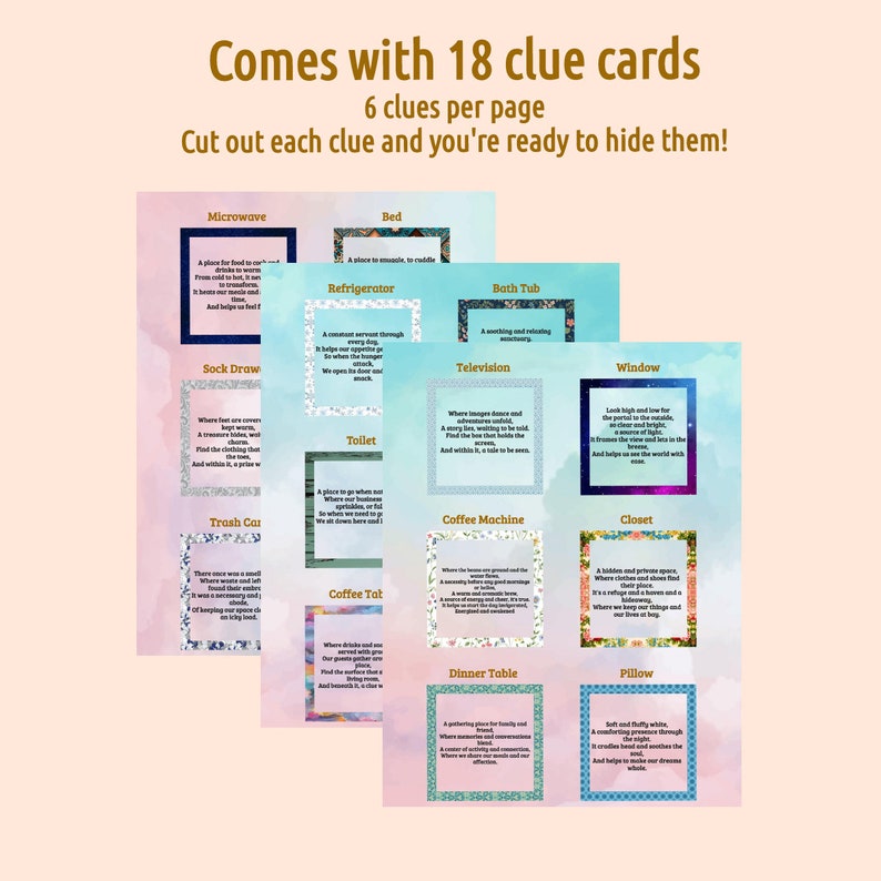 Indoor Treasure Hunt | Treasure Hunt Clues | Pre-written Treasure Hunt ...