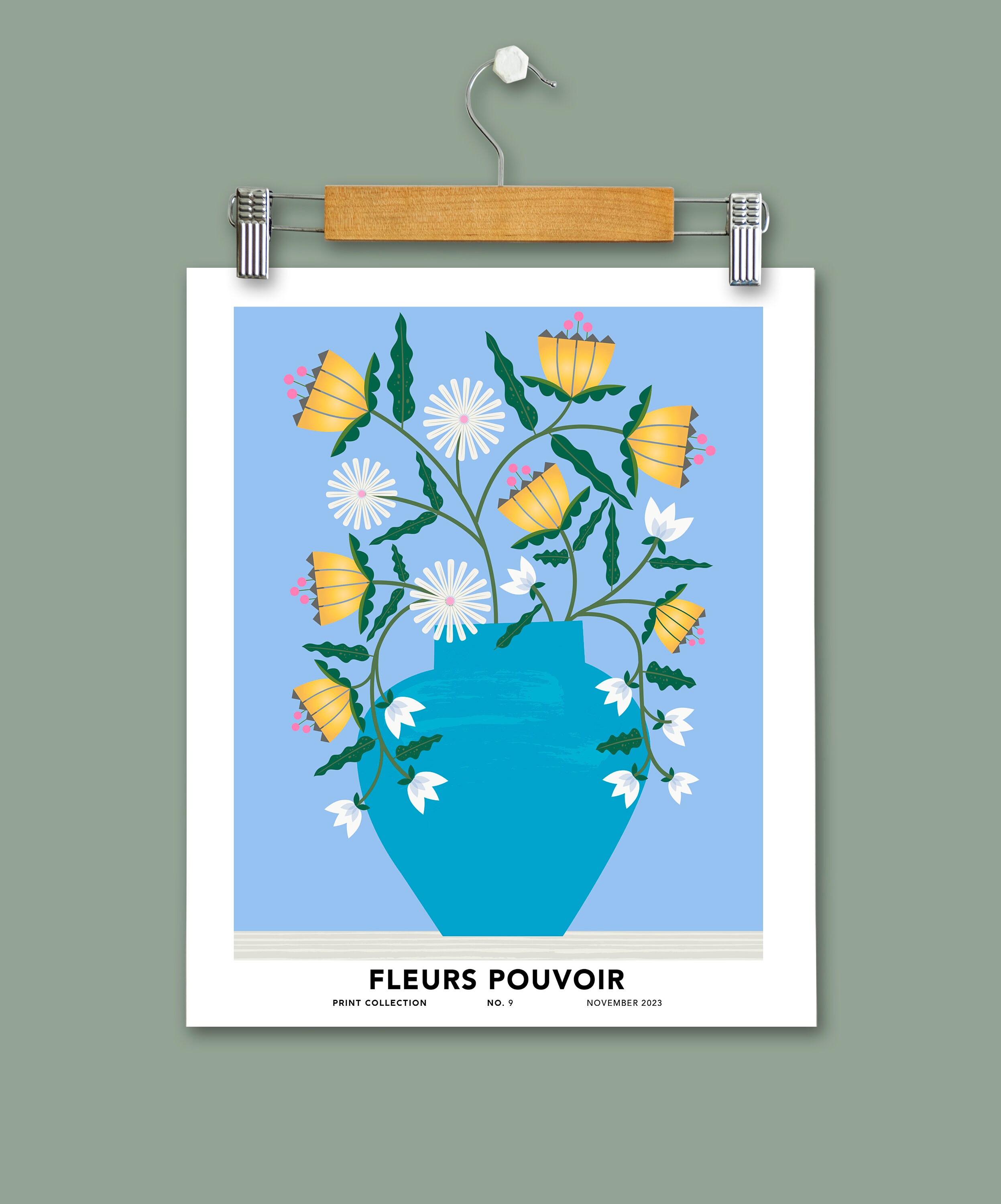 Flower Power Digital Download PRINTS Fleurs Pouvoir 9 - Etsy