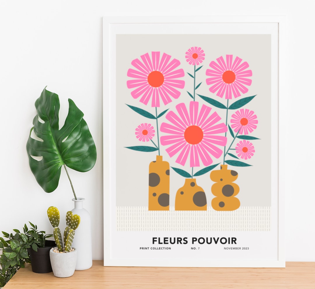 Flower Power Digital Download PRINTS - Fleurs Pouvoir #7 - Etsy
