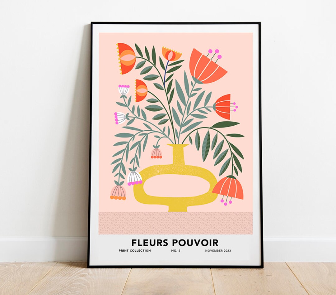 Flower Power Digital Download PRINTS - Fleurs Pouvoir #5 - Etsy