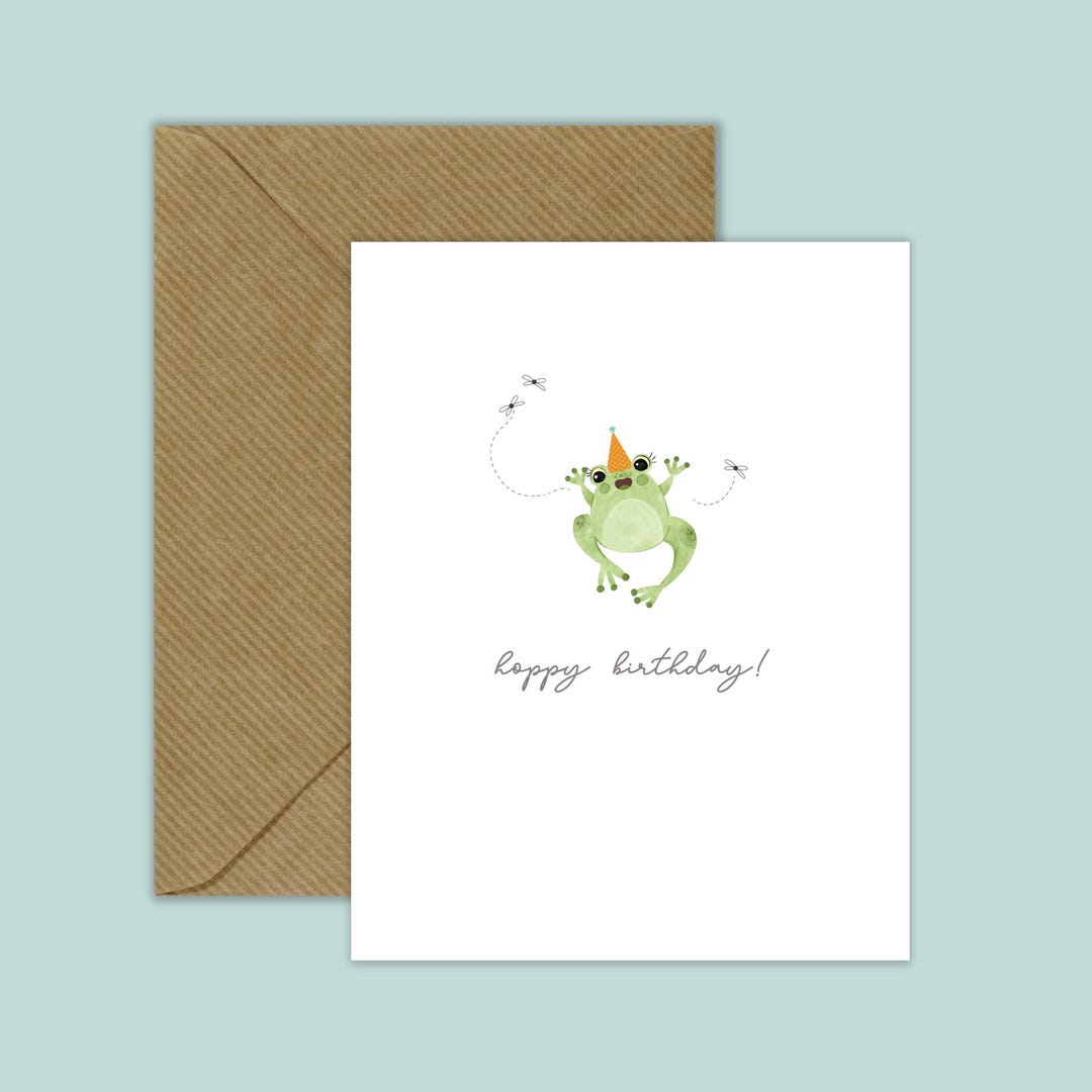 Froggy Fun Notecard - Unique, Custom, Original, Fun, "froggy Fun ...