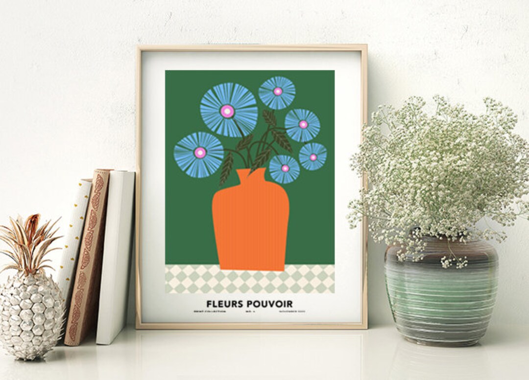 Flower Power Digital Download PRINTS - Fleurs Pouvoir #6 - Etsy