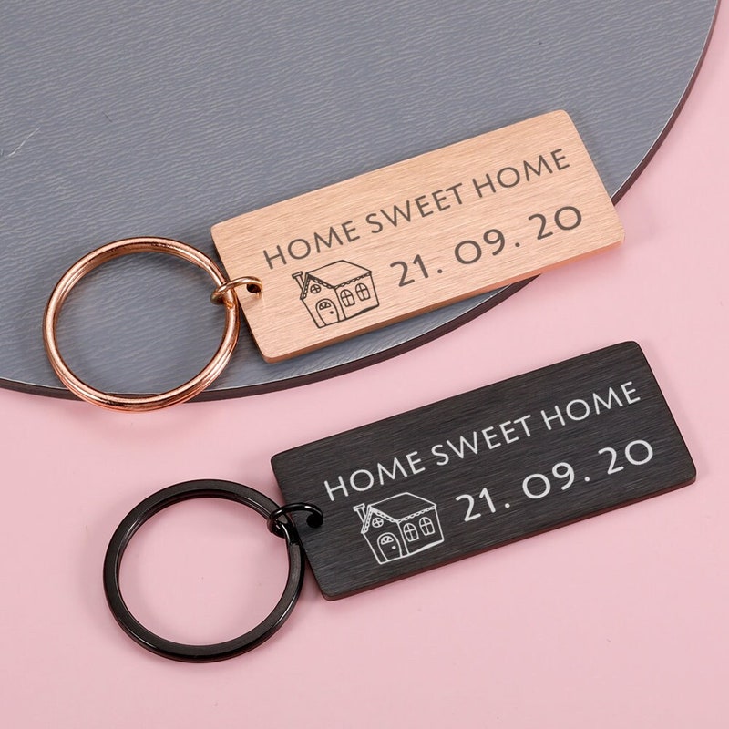 Home Keychain - Etsy