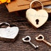 Personalised Padlock Wedding Annivesary Gift Present Love Lock Custom ...