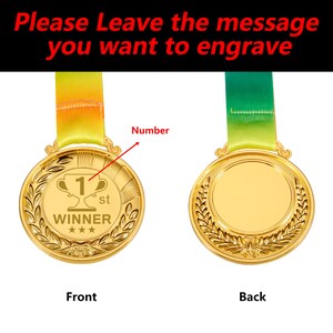 Custom Sports Trophy, Personalised Medal, Decade Awards Place Medal ...