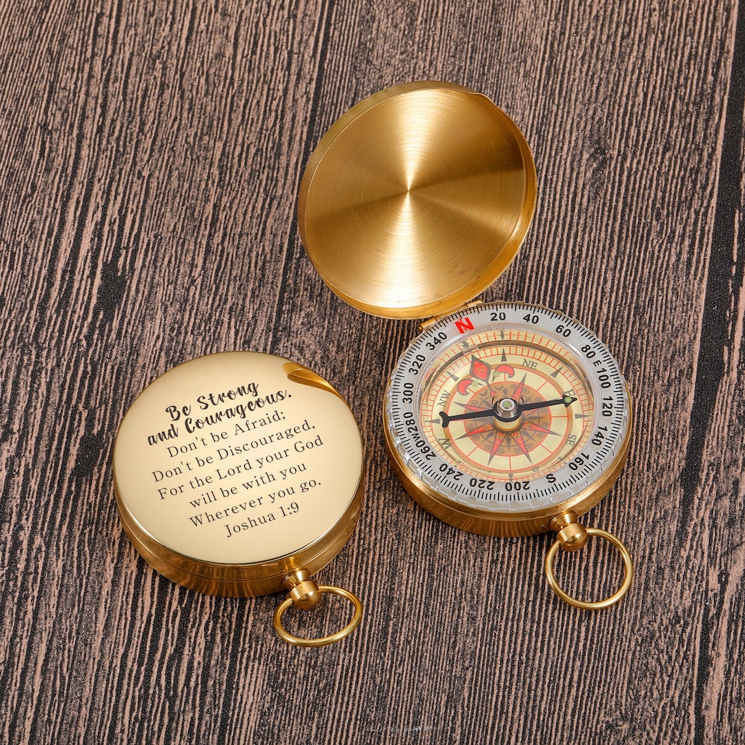 Compass, Engraved Compass, Baptism Gift, Baptism Compass, First ...