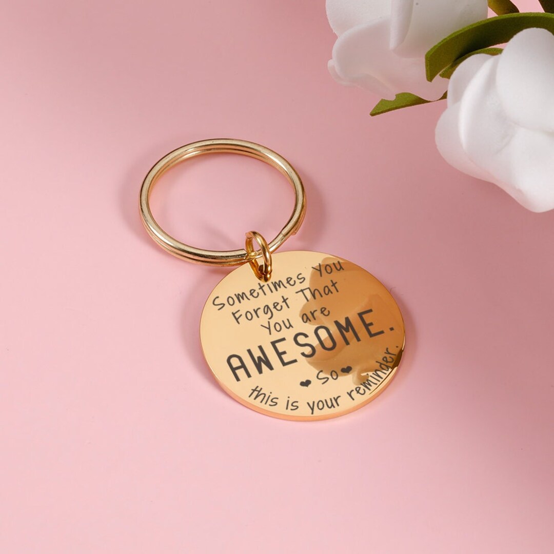 Thank You Gift Inspirational Key Chain Work Team Gift for - Etsy