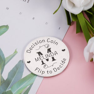 Decision Coin-custom Engraved Coin-couple Flip Coin-gifts for Her/him ...