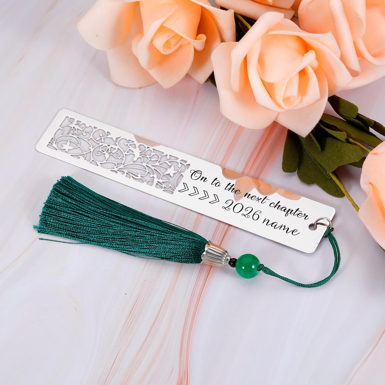 On to the Next Chapter - 2026 Graduation - Personalized Bookmark for ...