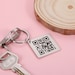 Personalized QR Code Keychain, Custom Code Keychain, Engraved Music ...