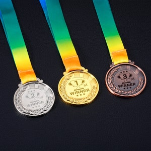 Custom Sports Trophy, Personalised Medal, Decade Awards Place Medal ...
