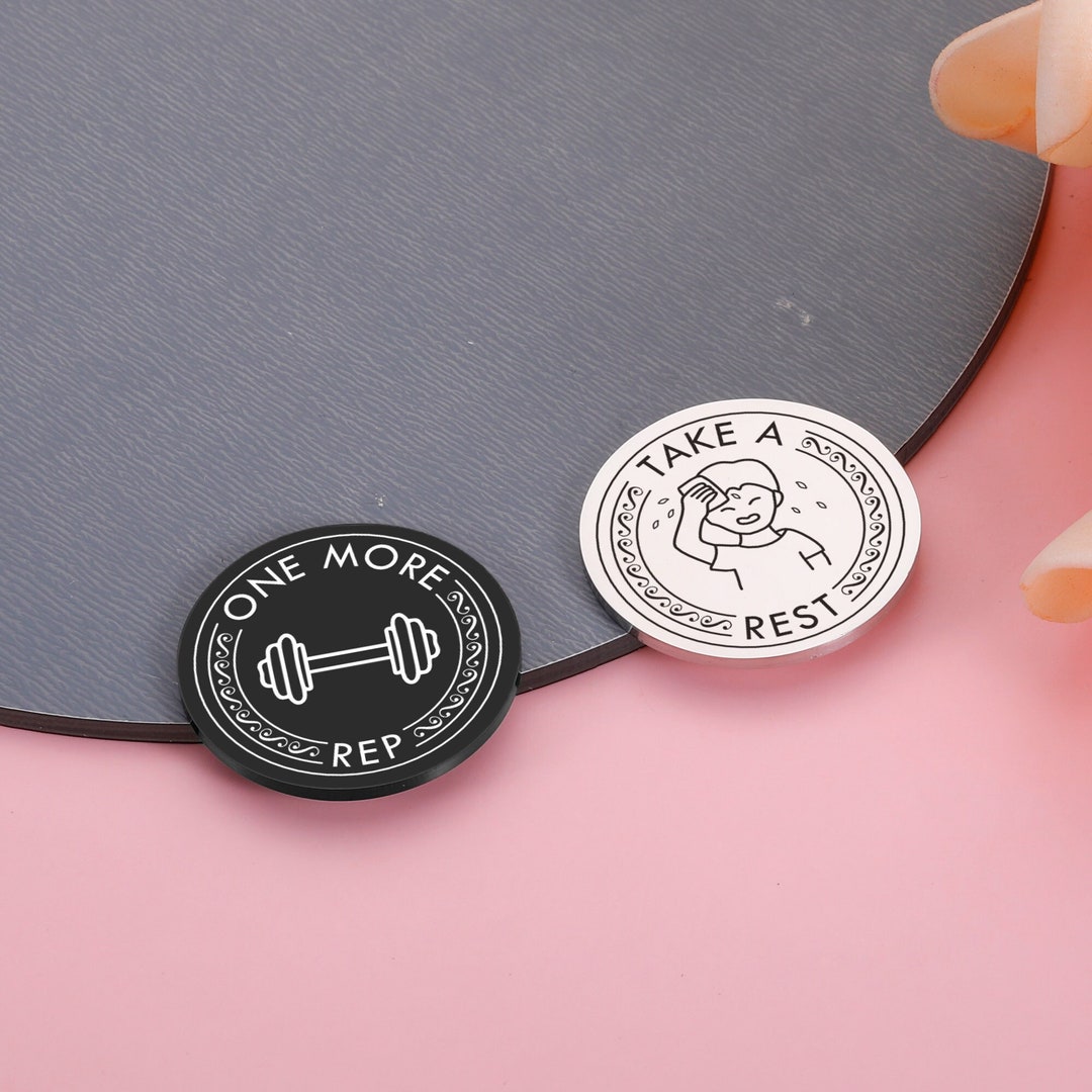 One More Rep Fitness Coin / One More Rep Take a Rest / Decision Coin ...
