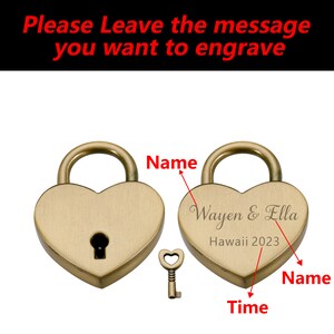 Wedding Gifts | Annivesary Gift | Present Love Lock Personalised ...