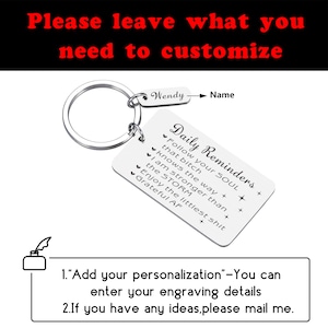 Little Reminders Keychain, You Are Enough Gifts, Mental Health Gifts ...