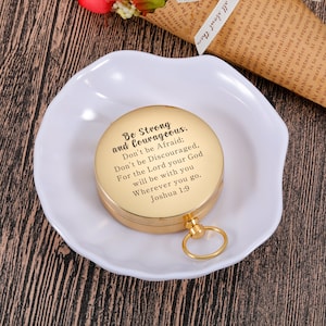Compass, Engraved Compass, Baptism Gift, Baptism Compass, First ...