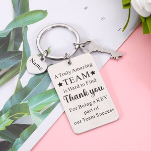 Team Keychains, Unique Employee Gifts, Staff Gift, Employee Bulk Gifts ...