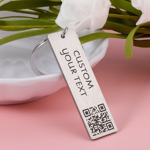 Personalized QR Code Keychain, Plays Music With Scan,scan Lanyard ...