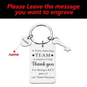 Team Keychains, Unique Employee Gifts, Staff Gift, Employee Bulk Gifts ...