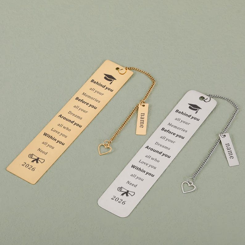 Custom 2026 Graduation Gifts Bookmark, College Graduation Gift for Her ...
