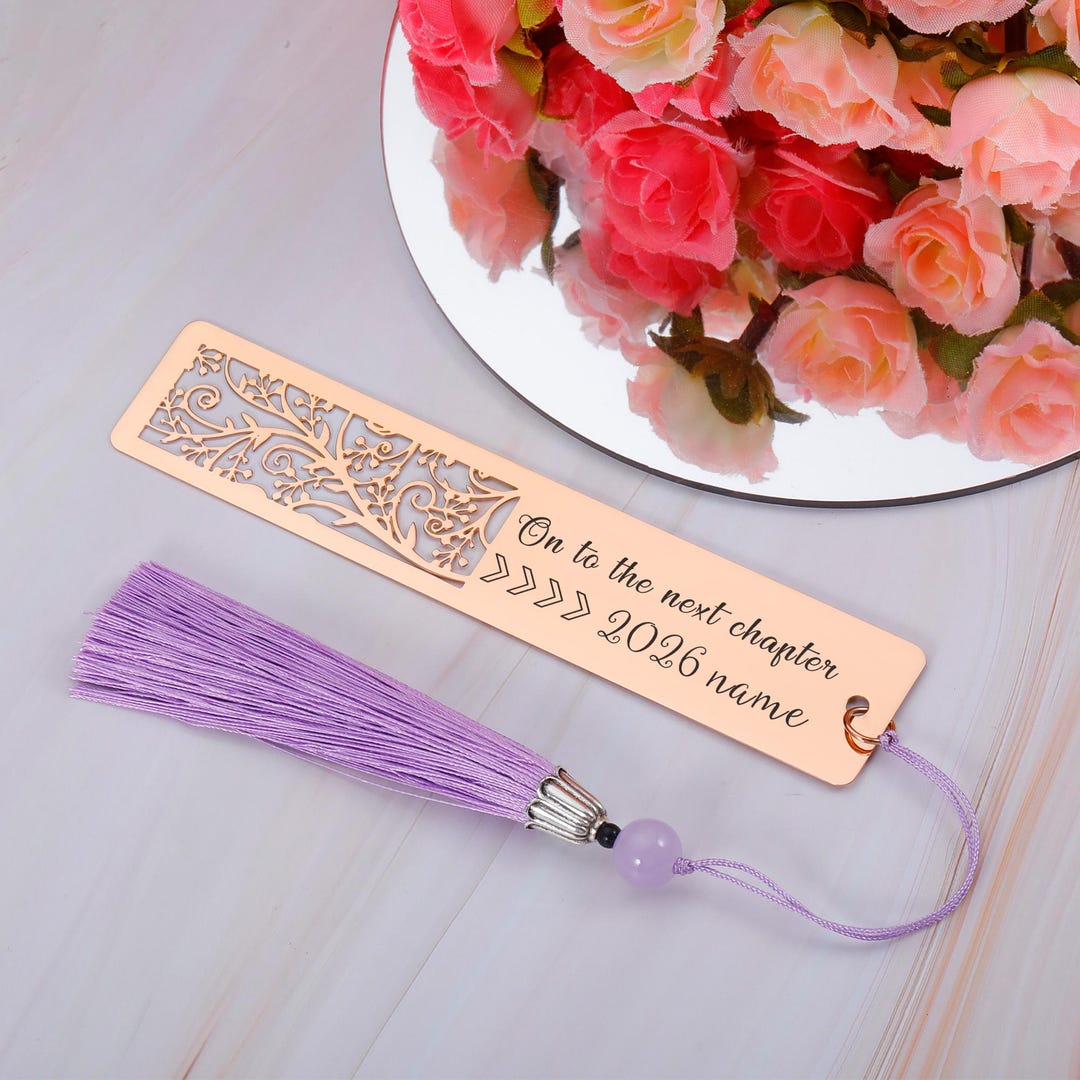 On to the Next Chapter - 2026 Graduation - Personalized Bookmark for ...