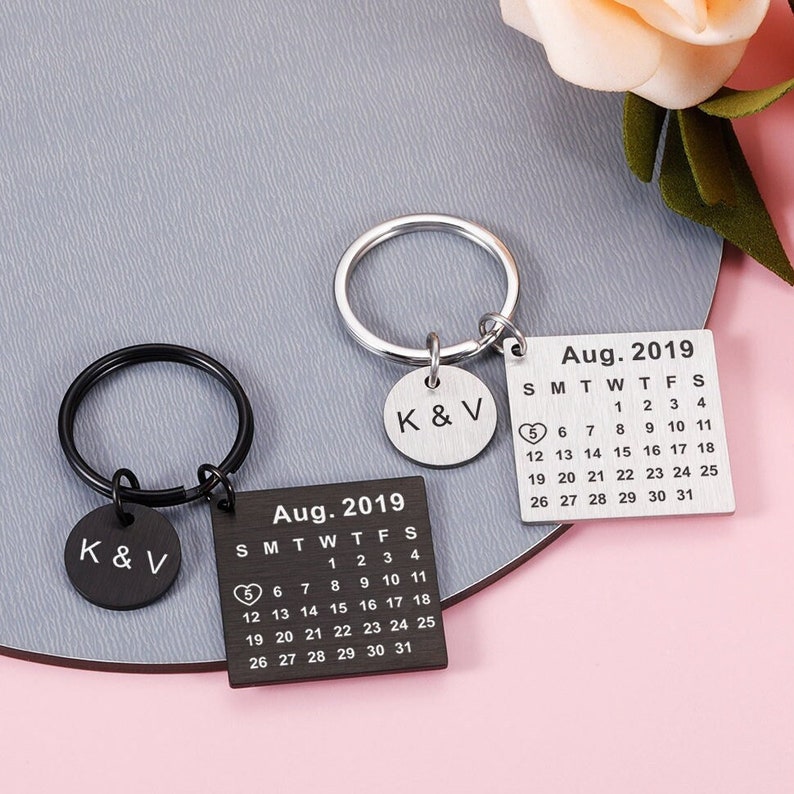 Couples Keychain Personalized Anniversary Gift Couples Gift - Etsy