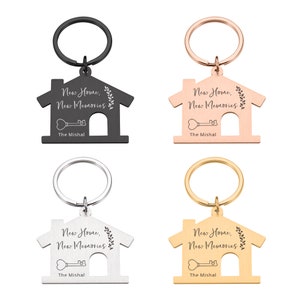 New Home Keychain, Personalized Keychain, Couples Keychain, New Home ...