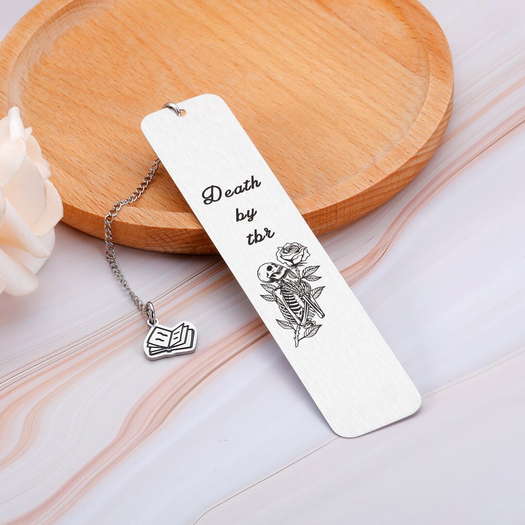 Death by TBR Booktok Retro Aesthetic Bookish Gift Literary Bookmark ...