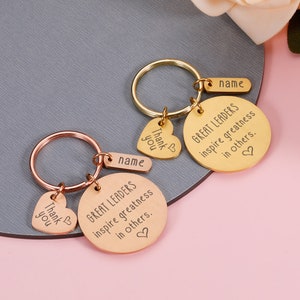 Keychain for Leaders, Christmas Thank You Gifts, Personlized Gift for ...