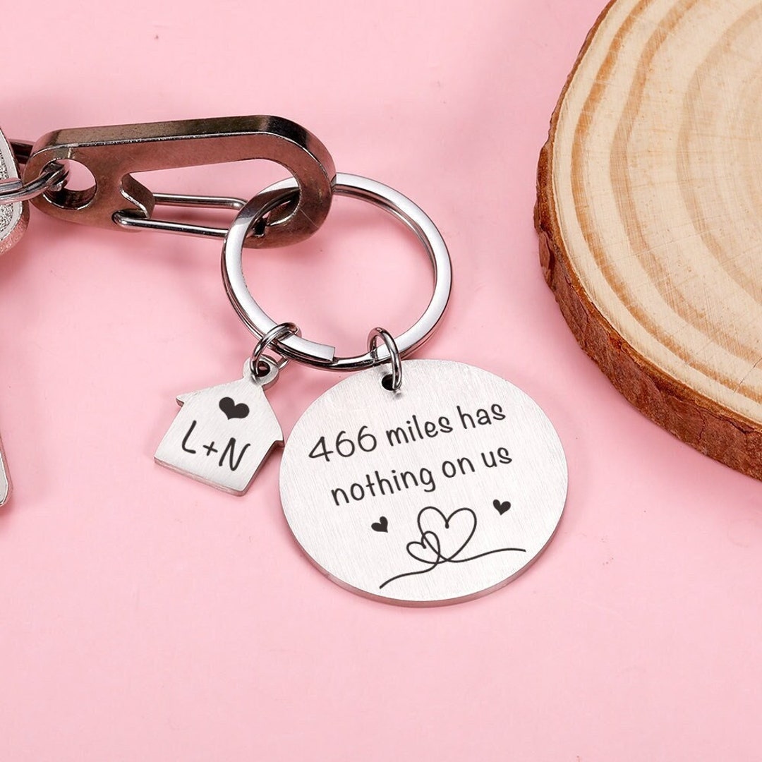 Long Distance Relationship Gift for Boyfriend, Couple Keychain ...