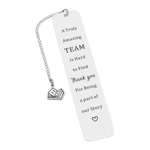 Employee Appreciation Gift Bulk Thank You Bookmark for Women Men Book ...