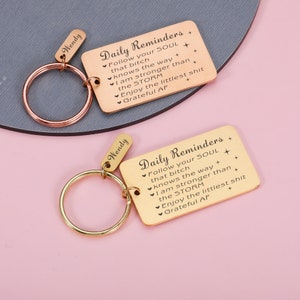 Little Reminders Keychain, You Are Enough Gifts, Mental Health Gifts ...