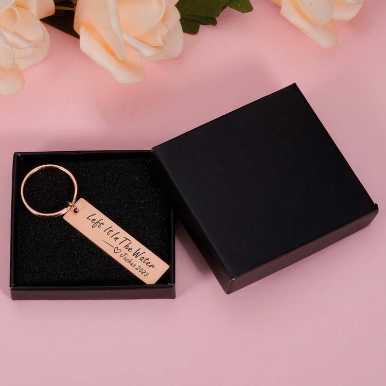 Left It in the Water, Custom Name Keychain Baptism Gifts for Women Men ...