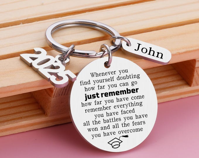 2025 Graduation Keyring,first Letter Graduation Keychain,graduation ...