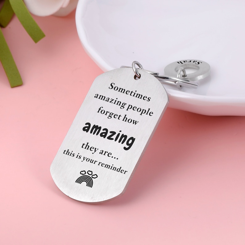 Little Reminders Keychain, Mental Health Gift, Amazing People ...