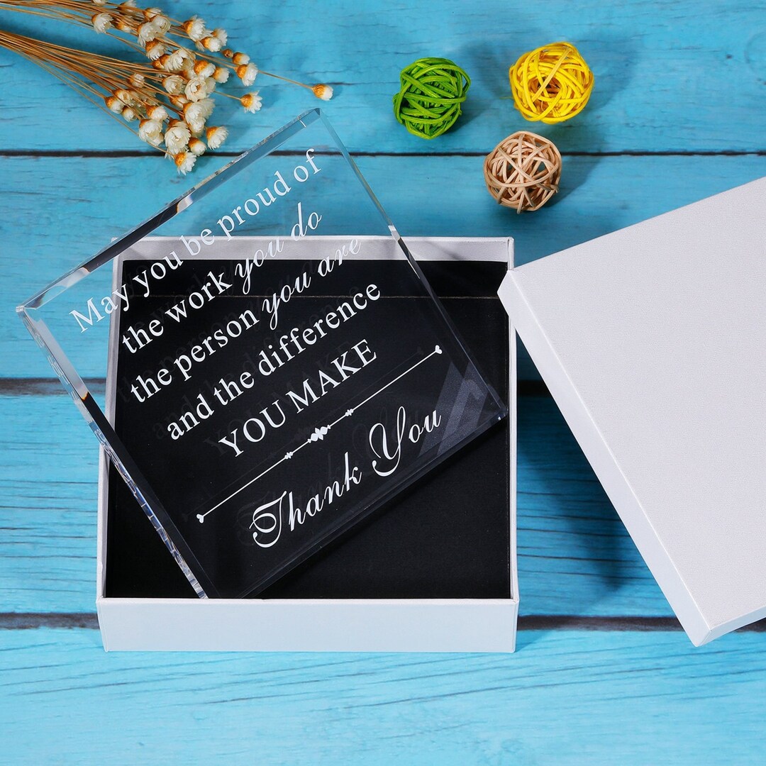 Thank You Gift Leader Boss Mentor Appreciation Gifts Acrylic Office ...