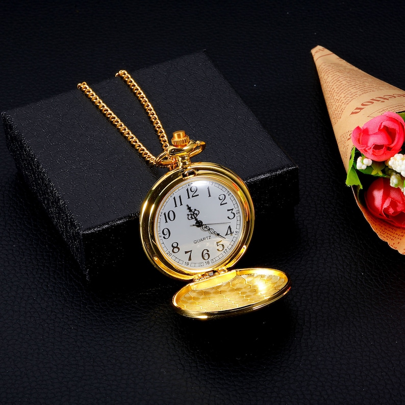 Vintage Style Pocket Watch, Engraved Pocket Watch, Customized Pocket ...
