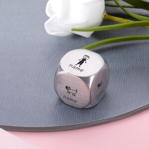 Custom Your Engraved Family Dice, Christmas Gift Idea, Father's Day ...