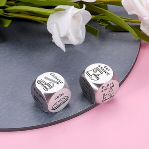 Foodie Dice Take Out Dice / Personalized Dice for Date Ideas / Fathers ...