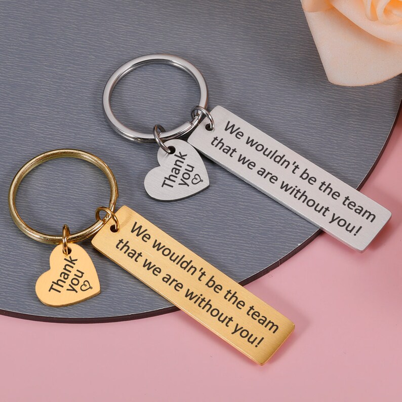 Keyring for BOSS Lovely Keychain for Boss Hand Stamped Gift - Etsy