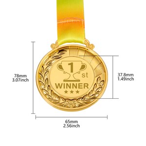 Custom Sports Trophy, Personalised Medal, Decade Awards Place Medal ...