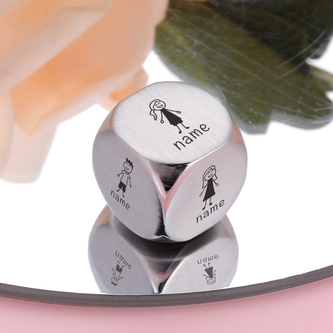 Custom Your Engraved Family Dice, Christmas Gift Idea, Father's Day ...