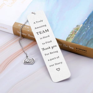 Employee Appreciation Gift Bulk Thank You Bookmark for Women Men Book ...