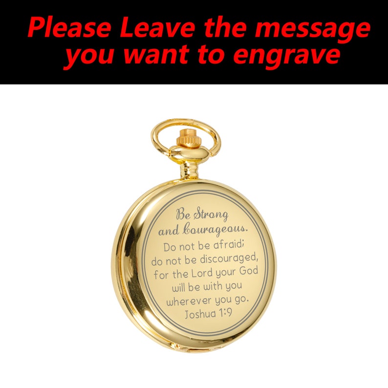 Personlized Pocket Watch Directional Magnetic Pocket Watch Antique ...