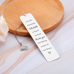Employee Appreciation Gift Bulk Thank You Bookmark for Women Men Book ...
