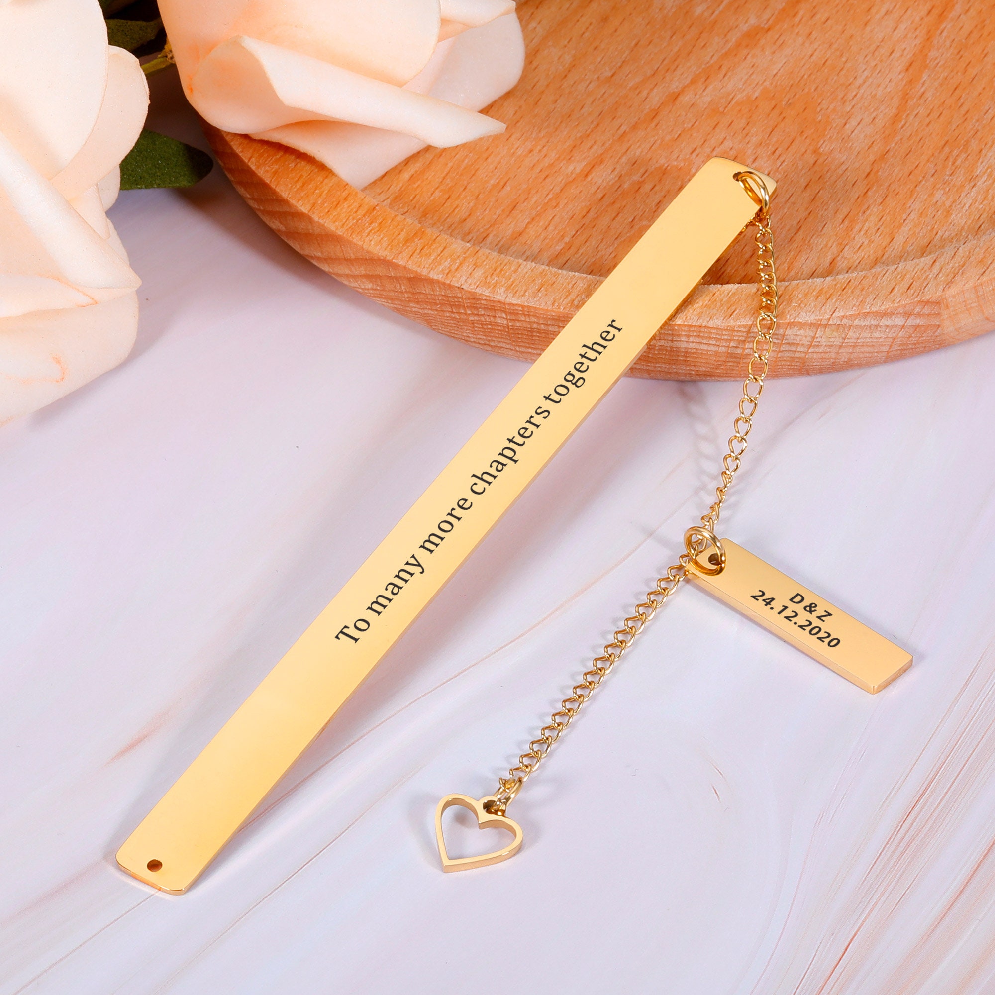 To Many More Chapters Together Metal Anniversary Bookmark Metal ...