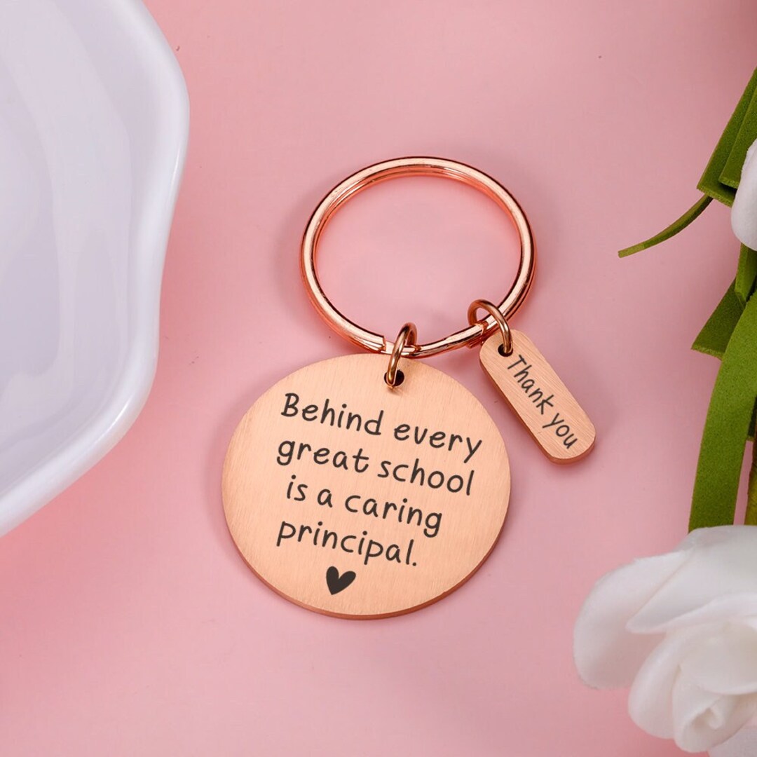 Principal Keychain Personalized, Custom Keychain for School Principal ...
