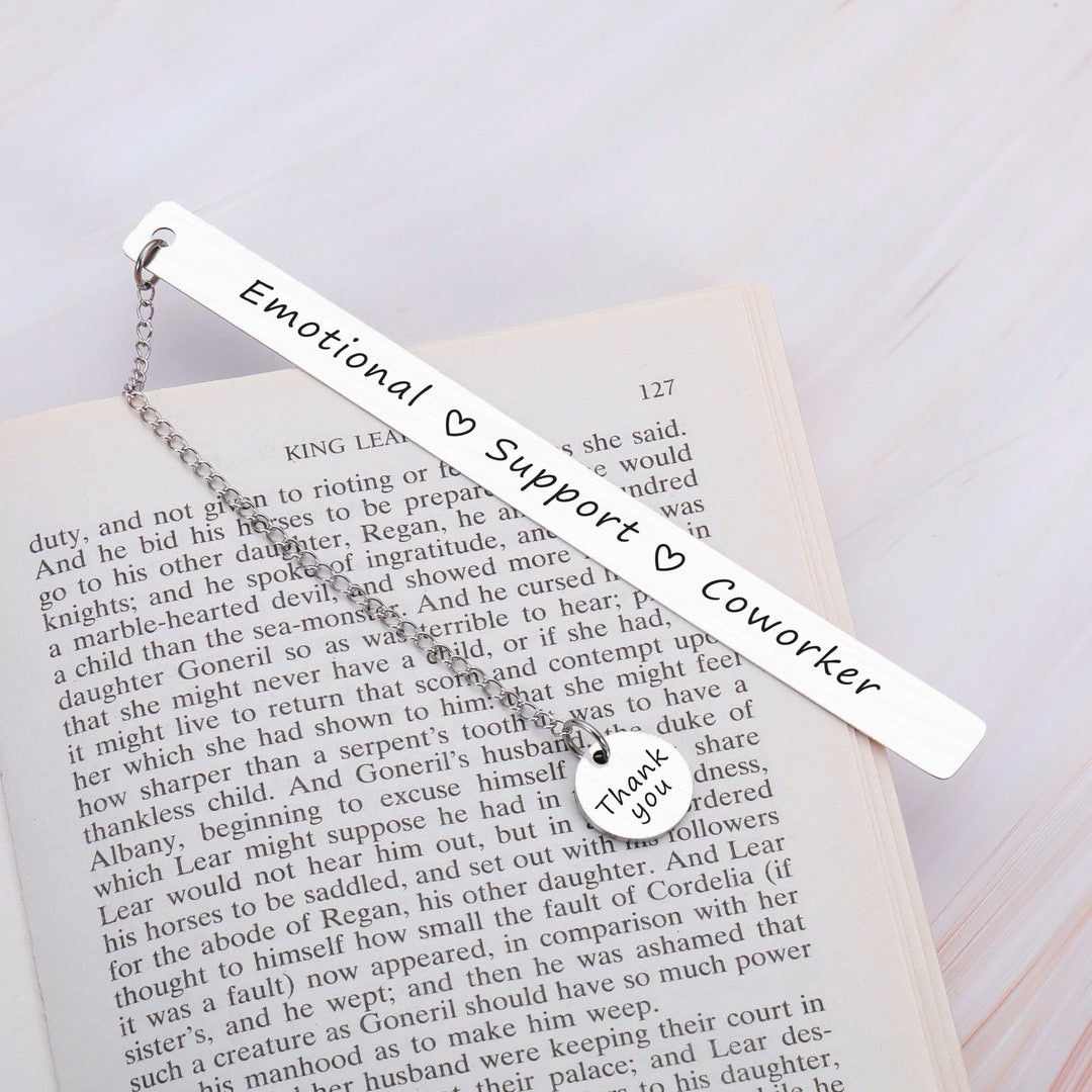 Emotional Support Coworker Bookmark | Retirement Gifts for Women | Gift ...